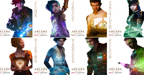 Riot games và Netflix bật mí poster các nhân vật trong "Arcane"